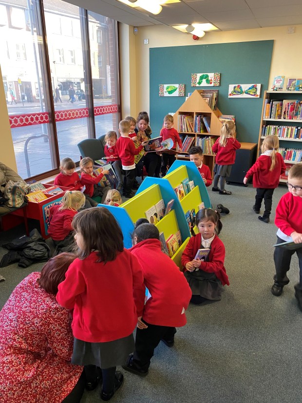 Reception Library Visit – Moorfield Primary School